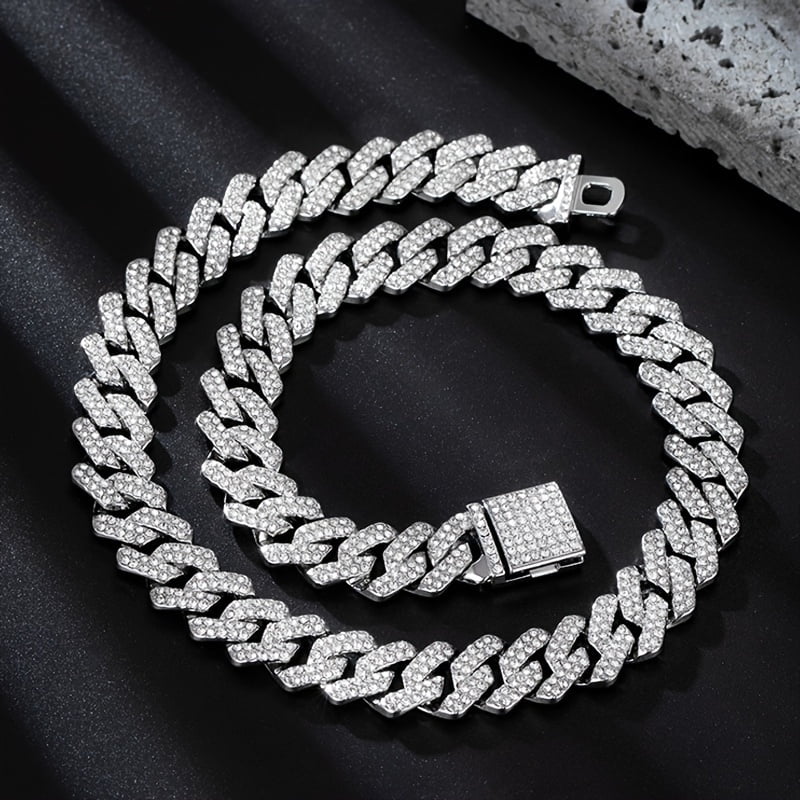 15mm Thick Stainless Steel Cuban Link Chain Necklace - Durable ...