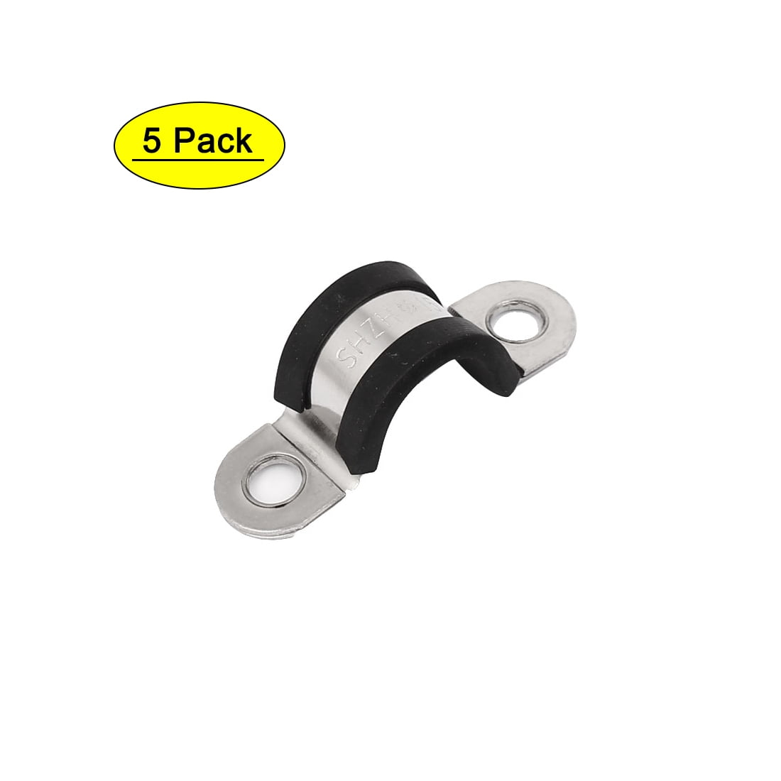15mm U Clips EPDM Rubber Lined Mounting Brackets Clamps 5 Pcs - Walmart.com