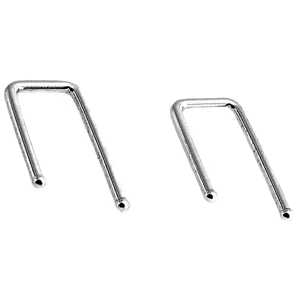 15mm Upside Down Arc U-Shaped Sterling Silver Earrings Open Huggie Hoop ...