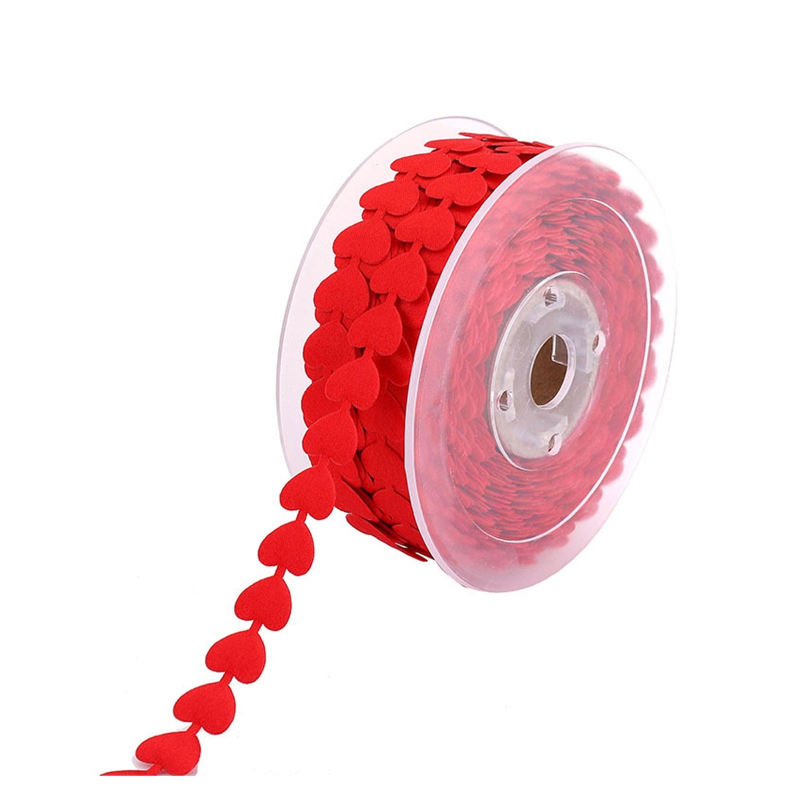 15mm White Red Heart Ultrasonic Embosse Ribbons for Wedding Party ...