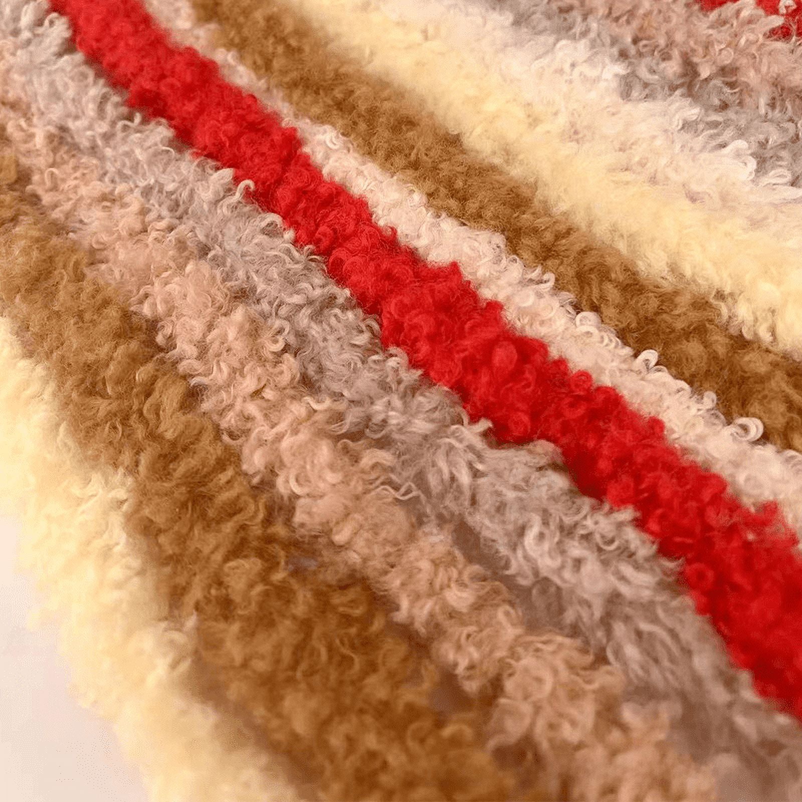 15mm curly wool plush torsion bar super thick super dense handmade ...