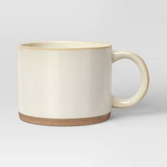 15oz Eugene Ceramic Mug Cream - Walmart.com