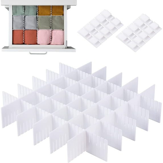 15pc Drawer Dividers - Adjustable Organizers for Clothes, Underwear ...