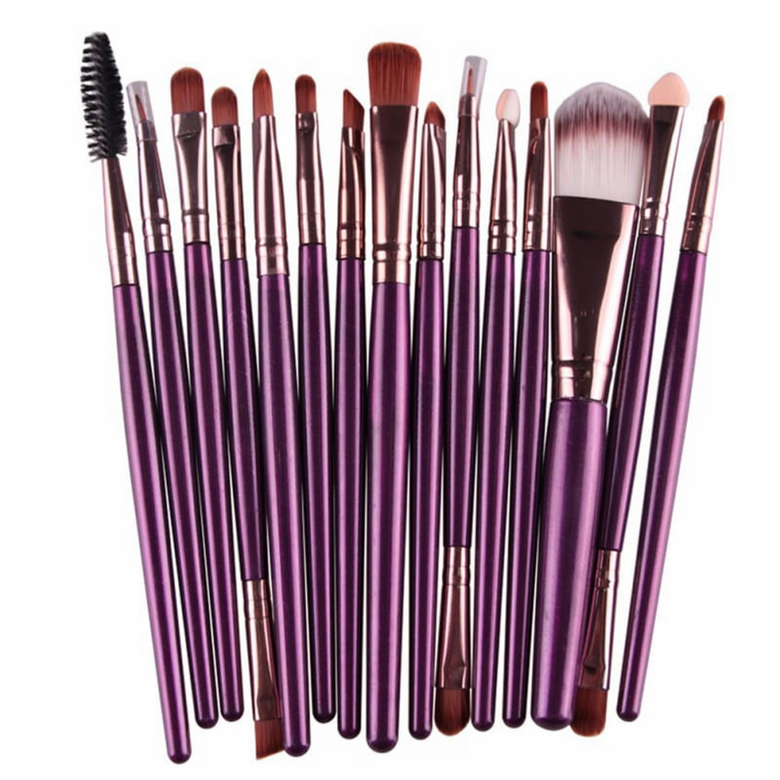 15pc Makeup Brushes Set, 21 Brush Heads, Space Saving, Beauty Brush Kit ...