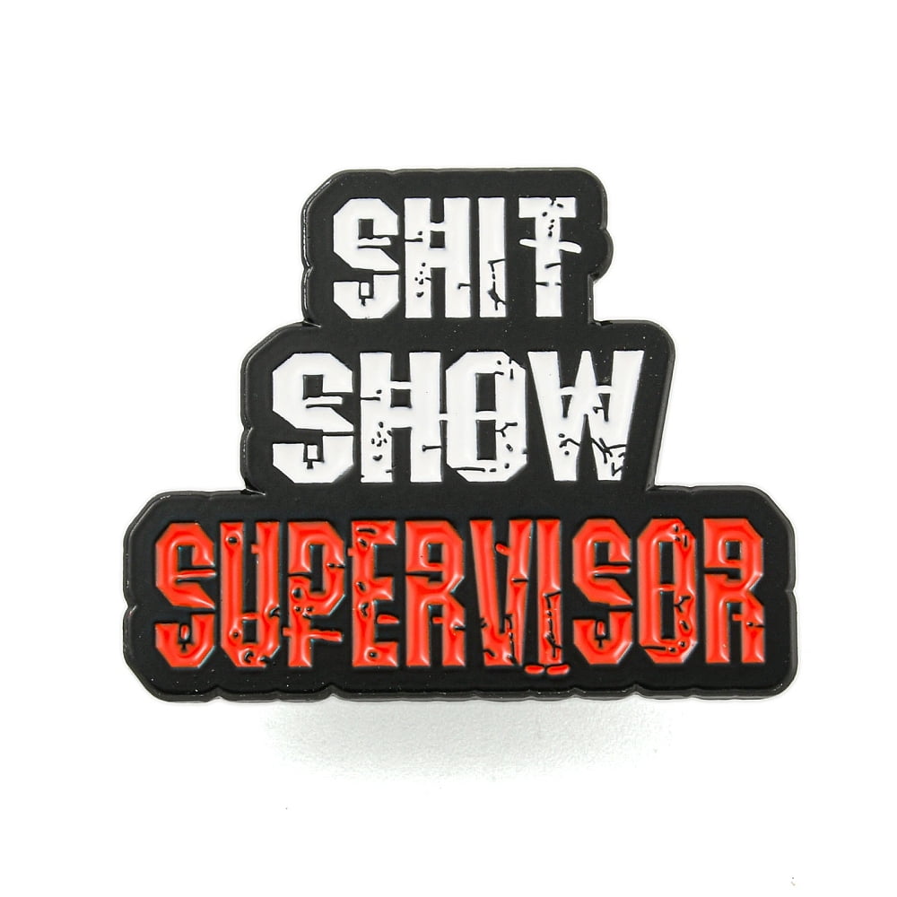 15pc Show Supervisor Alloy Badges Word Enamel Pins for Suit Shirt ...