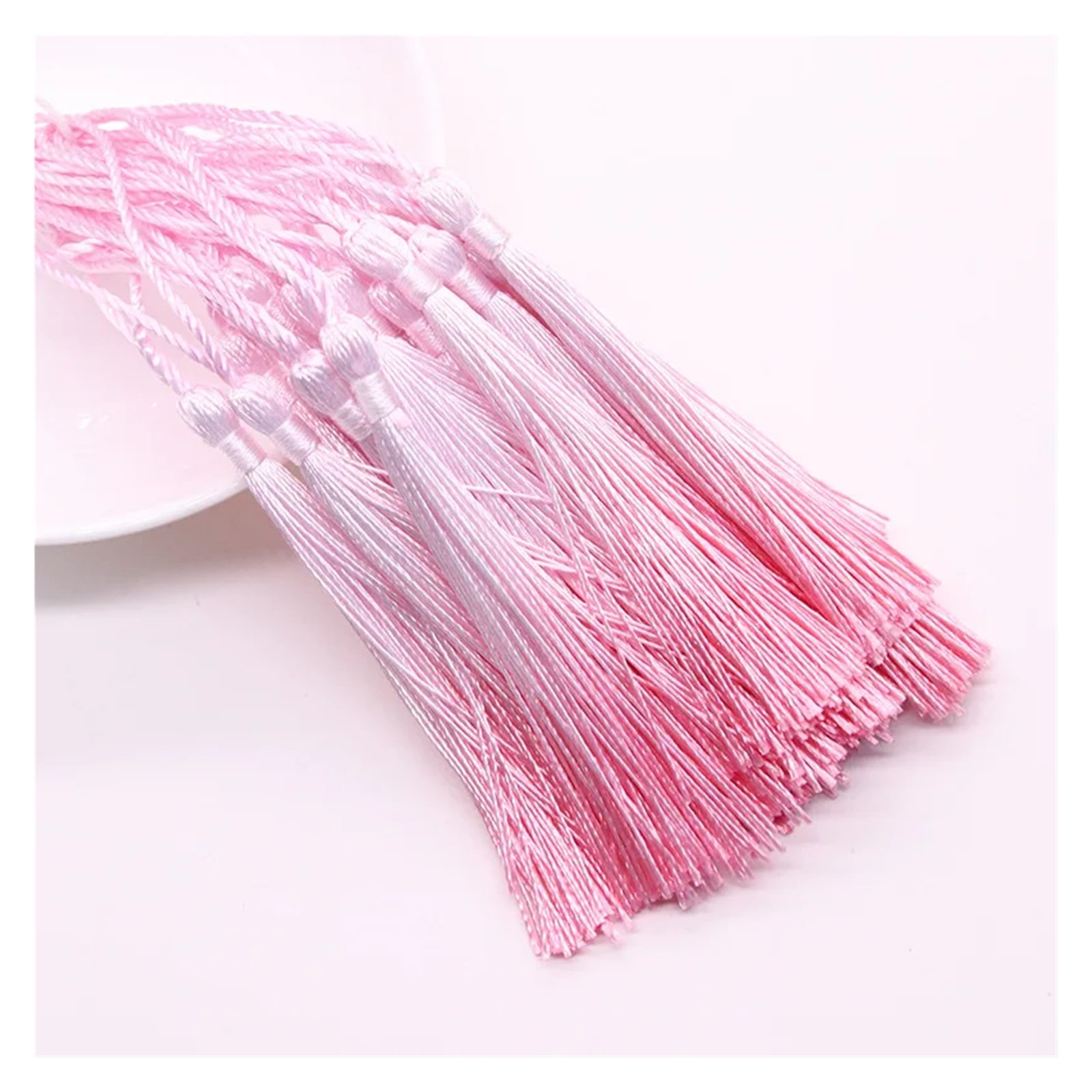 15pcs 13cm Gradient Tassels Hanging Rope Bookmark Polyester Silk Tassel ...