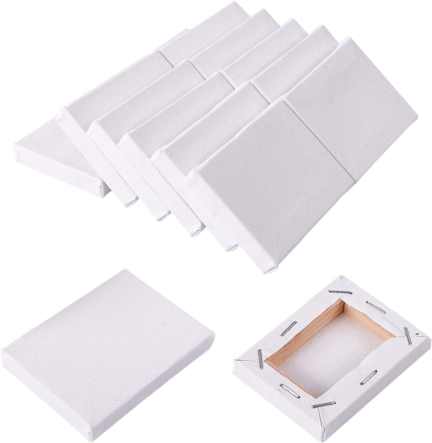 15pcs 15 Packs Mini Canvas Panel 7x5cm Painting Sketchpad Wooden ...