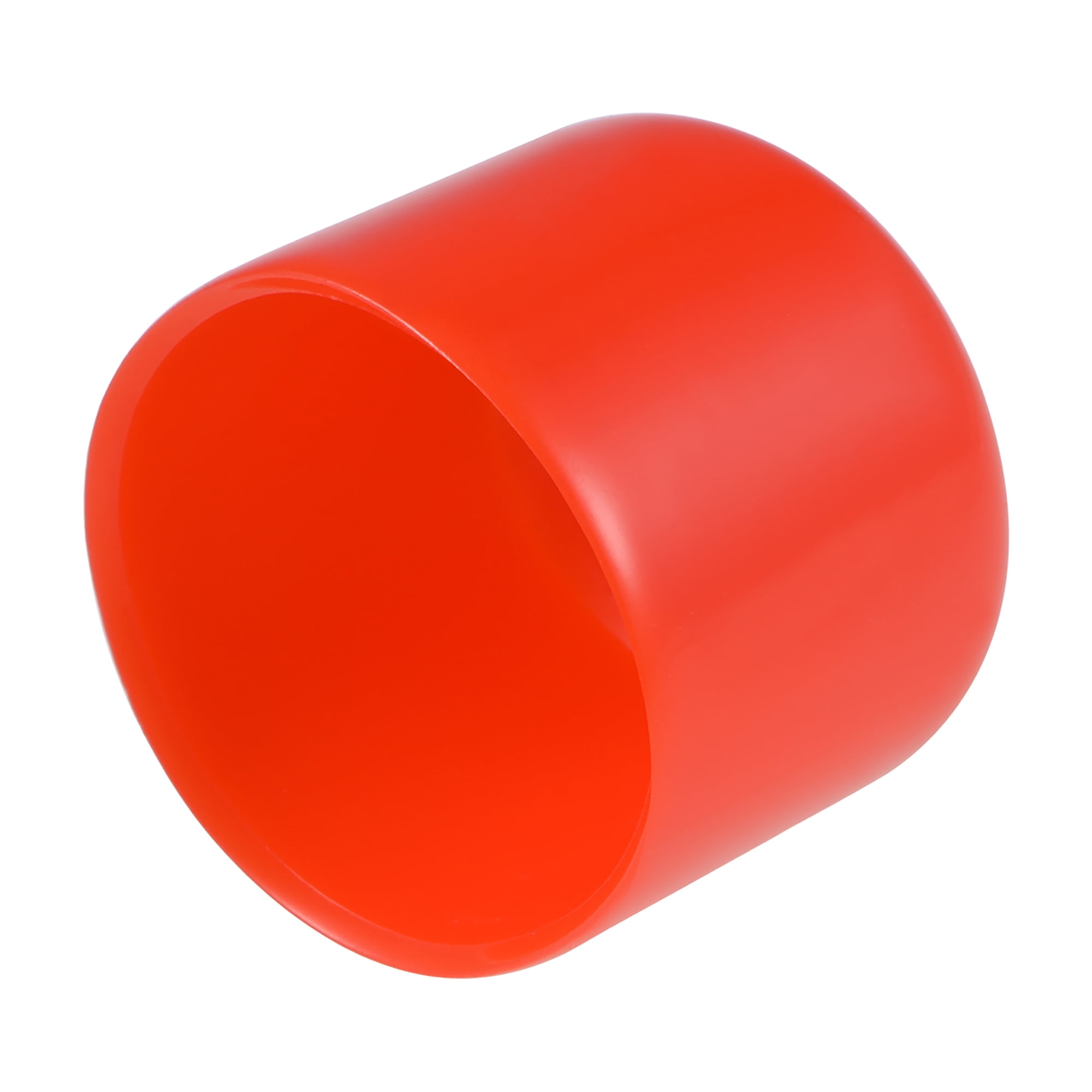 15pcs 36mm Round Red Vinyl End Cap Screw Thread Protectors Rubber Cover ...