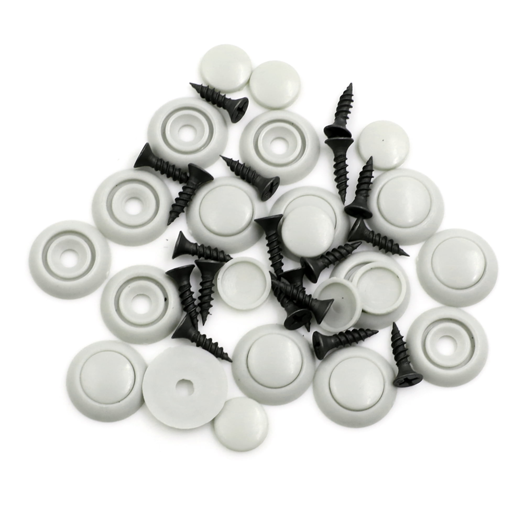 15pcs 4mm Hole Dia Plastic Car Fender Rivets Bumper Retainer Clips Gray ...