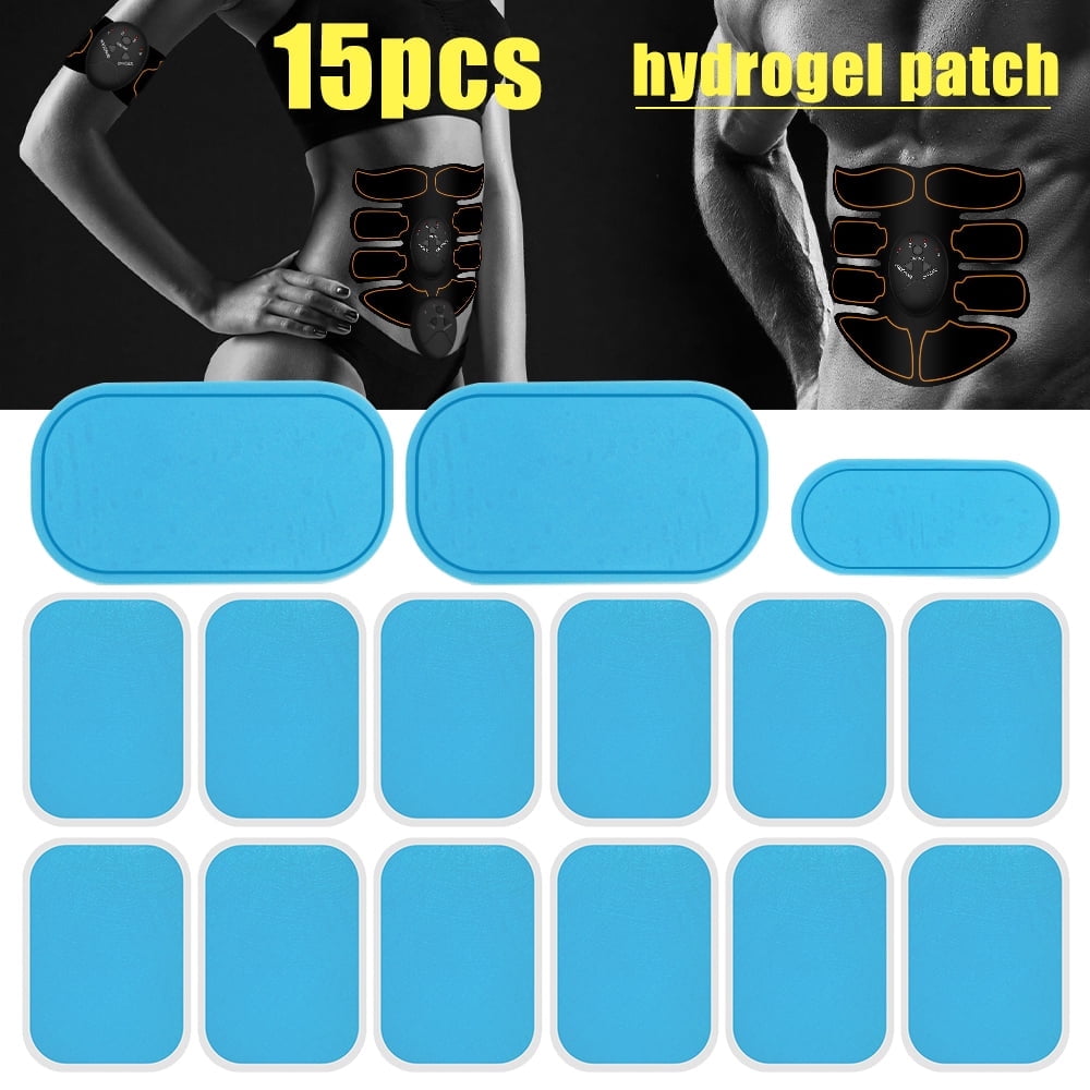 15pcs Abdominal Muscle Hydrogel Pad Exercise Machine Patch for ABS ...