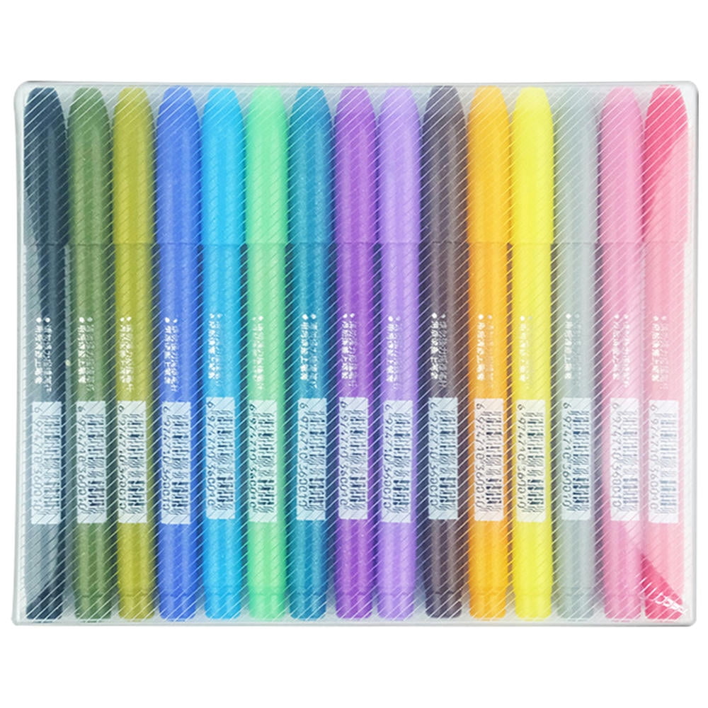 15pcs Assorted Colors Odorless No Splitting Calligraphy Felt Tip ...