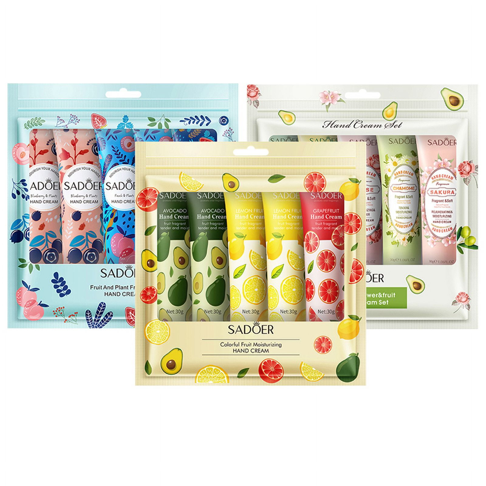 15pcs Avocado Sakura fragrant Hand Cream Sets Moisturizing Repair Anti Dry Nourishing Hands ...