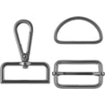 15pcs Bag Hardware Swivel Snap Hooks,Tri-glide Slide Buckles,D Rings ...