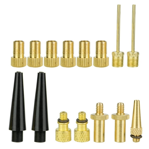 15pcs Bicycle Pump Air Valve Converter Bike Copper Valves Adapters SV ...