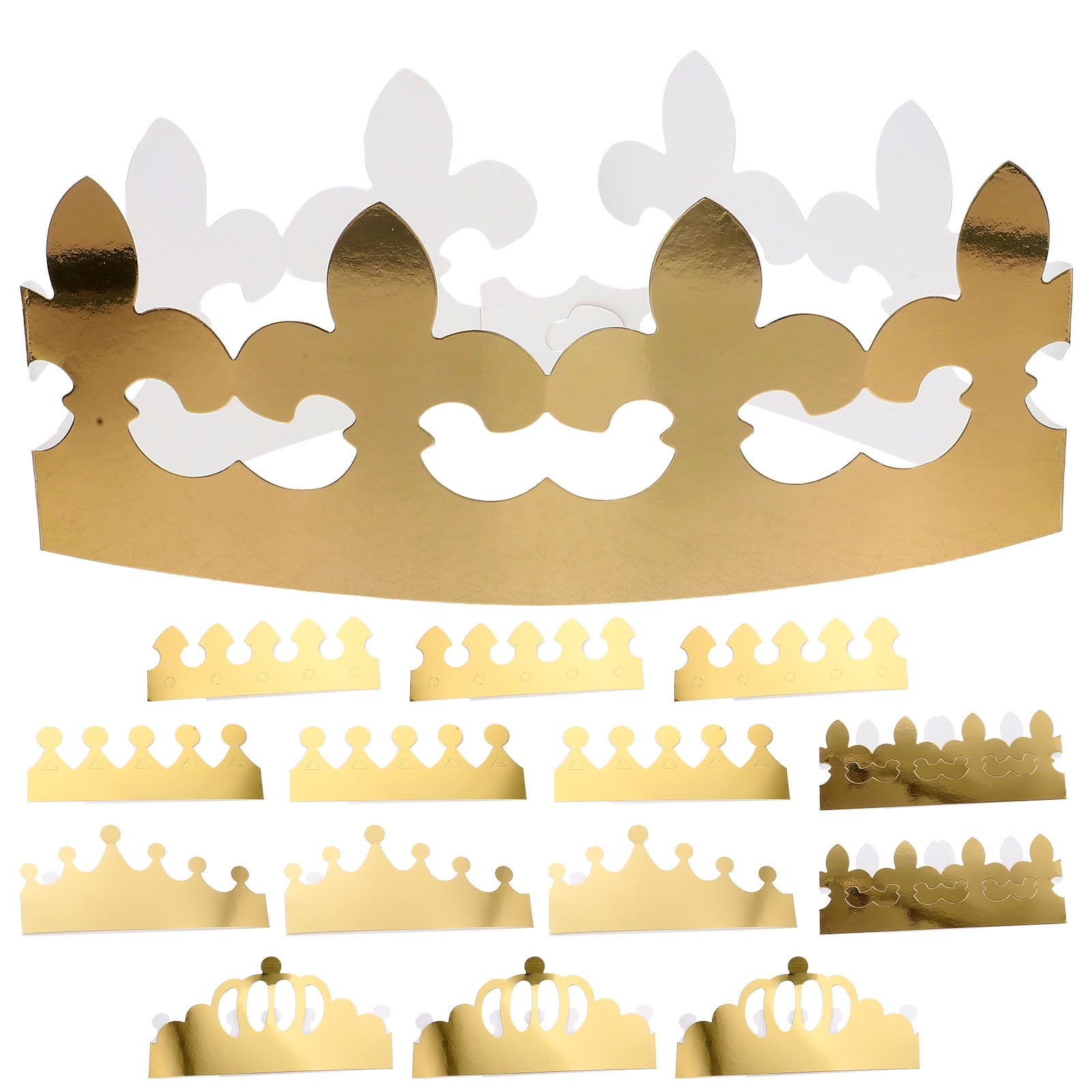 Raindrops Paper Birthday Crowns For Children Festive Celebrations 15Pcs ...
