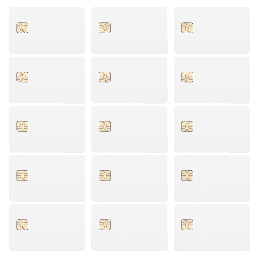 15pcs Blank Credit Cards Blank Cards with Chips Blank Ic Cards Door ...