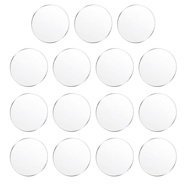15pcs Clear Acrylic Round Discs Round Clear Acrylic Sheets Transparent ...