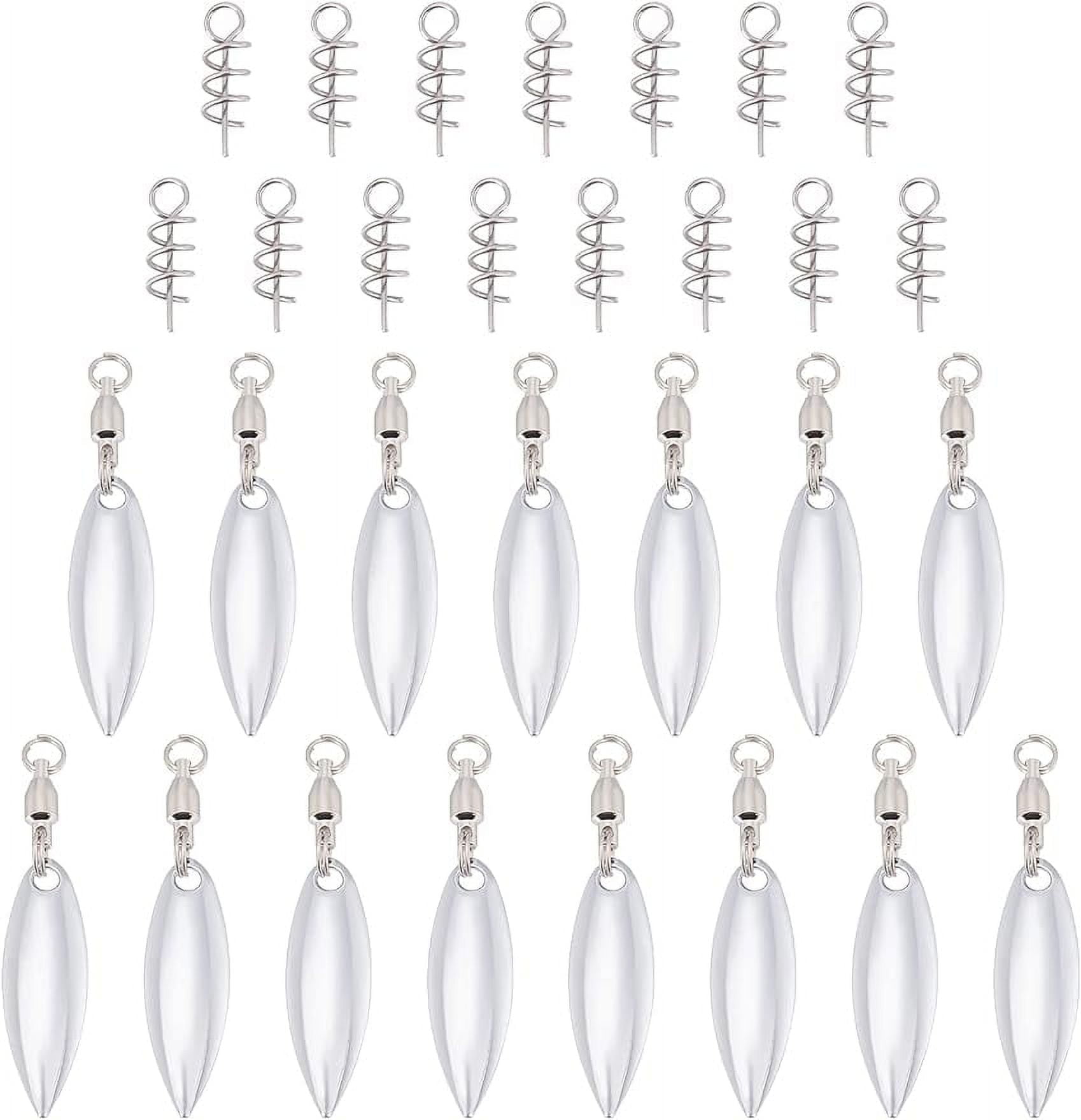 15pcs Fishing Lures Willow or Colorado Blade Stainless Steel Color ...