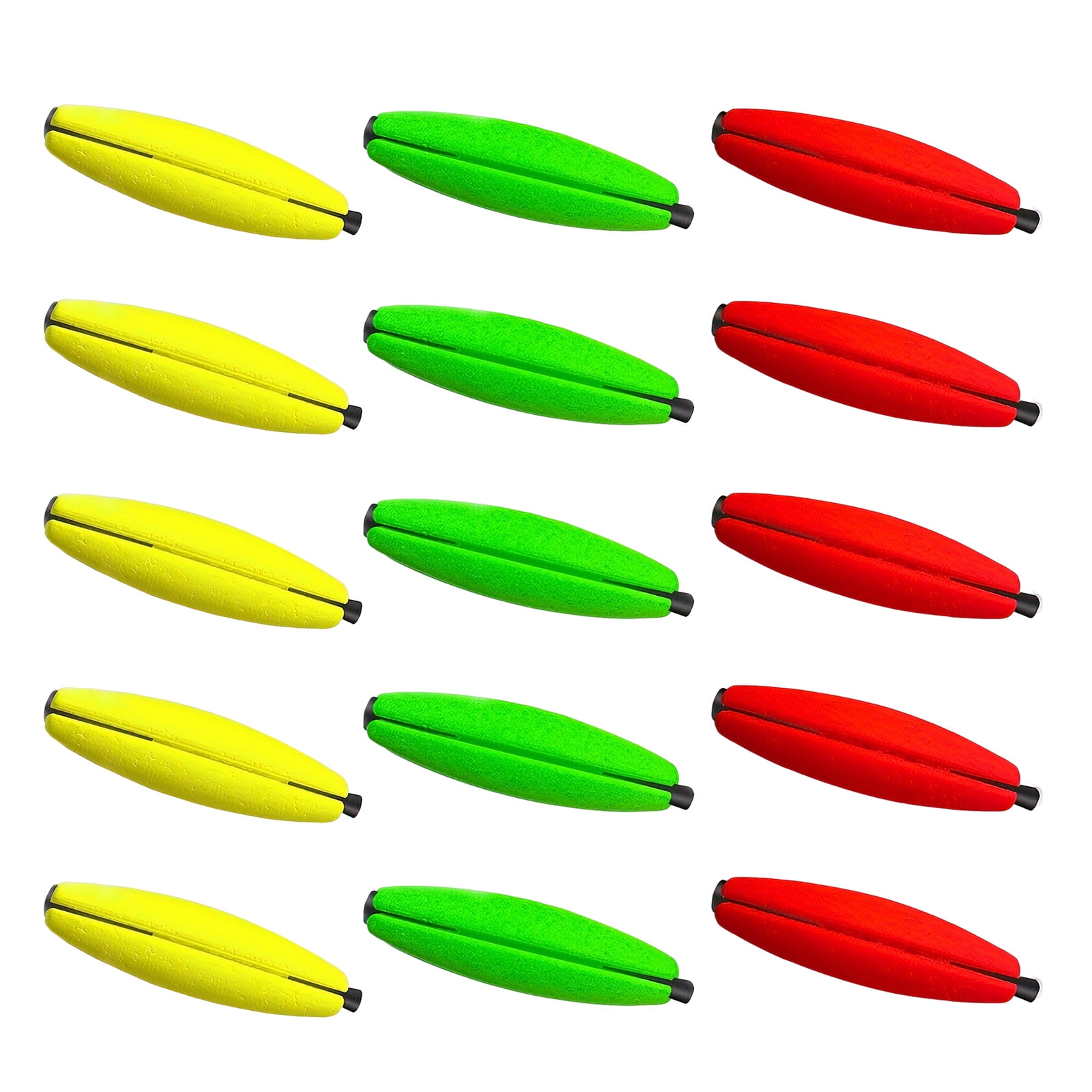 15pcs Float Fishing Tackle Peg Float Fishing Foam Bobbers Fishing Corks ...