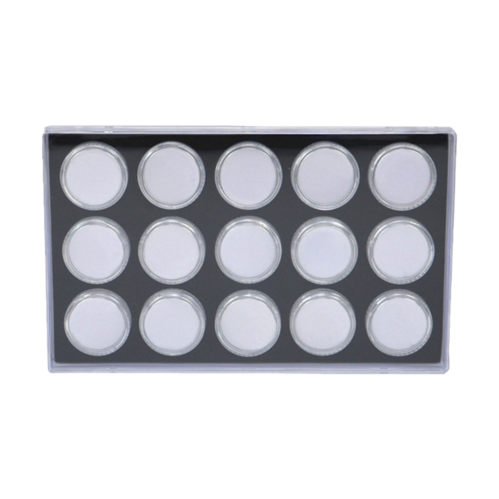 15pcs Gemstones Display Box Small Round Acrylic Containers for Loose ...