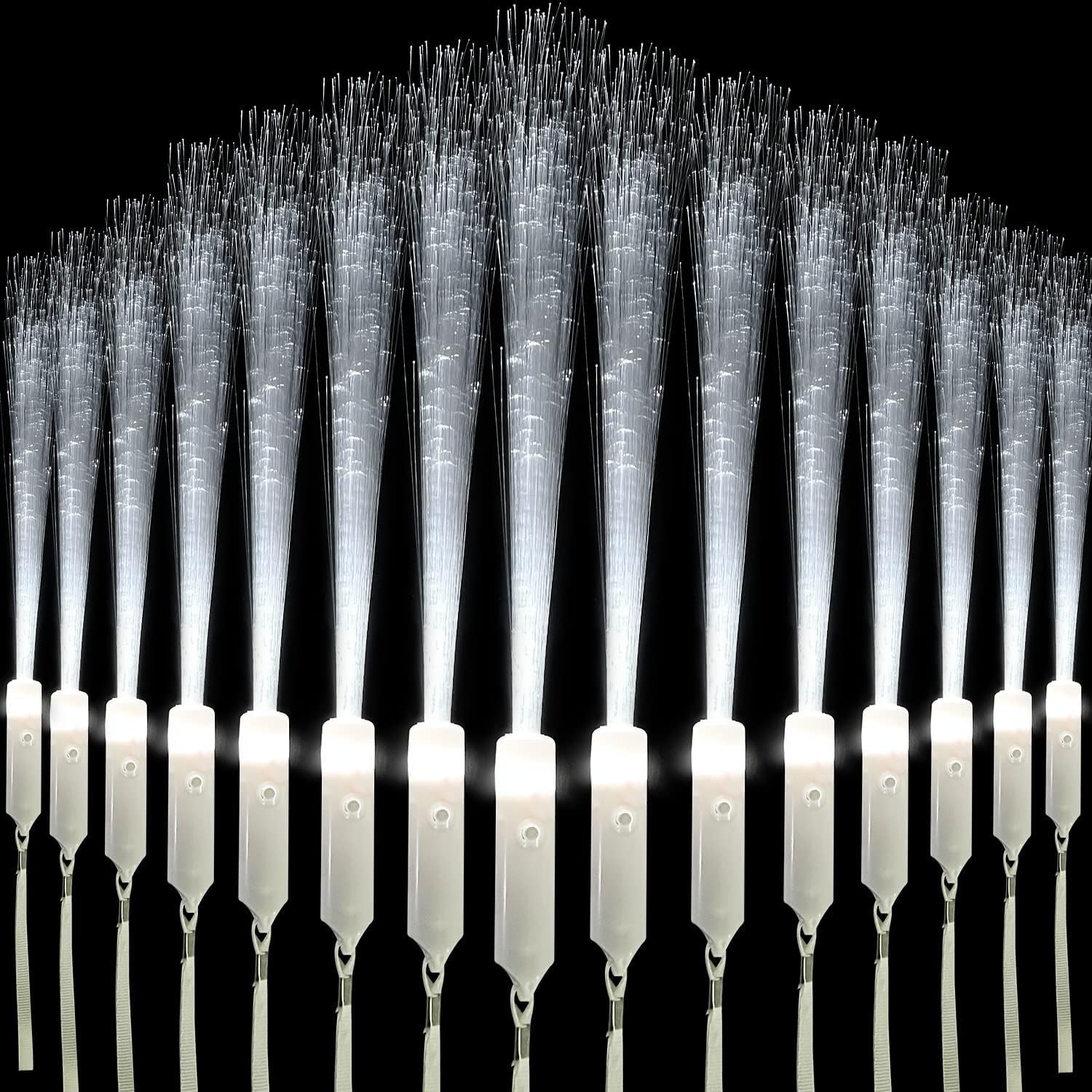 15pcs Glow Sticks LED Light up Wedding Wands, 3 Flashing Modes Glow in ...