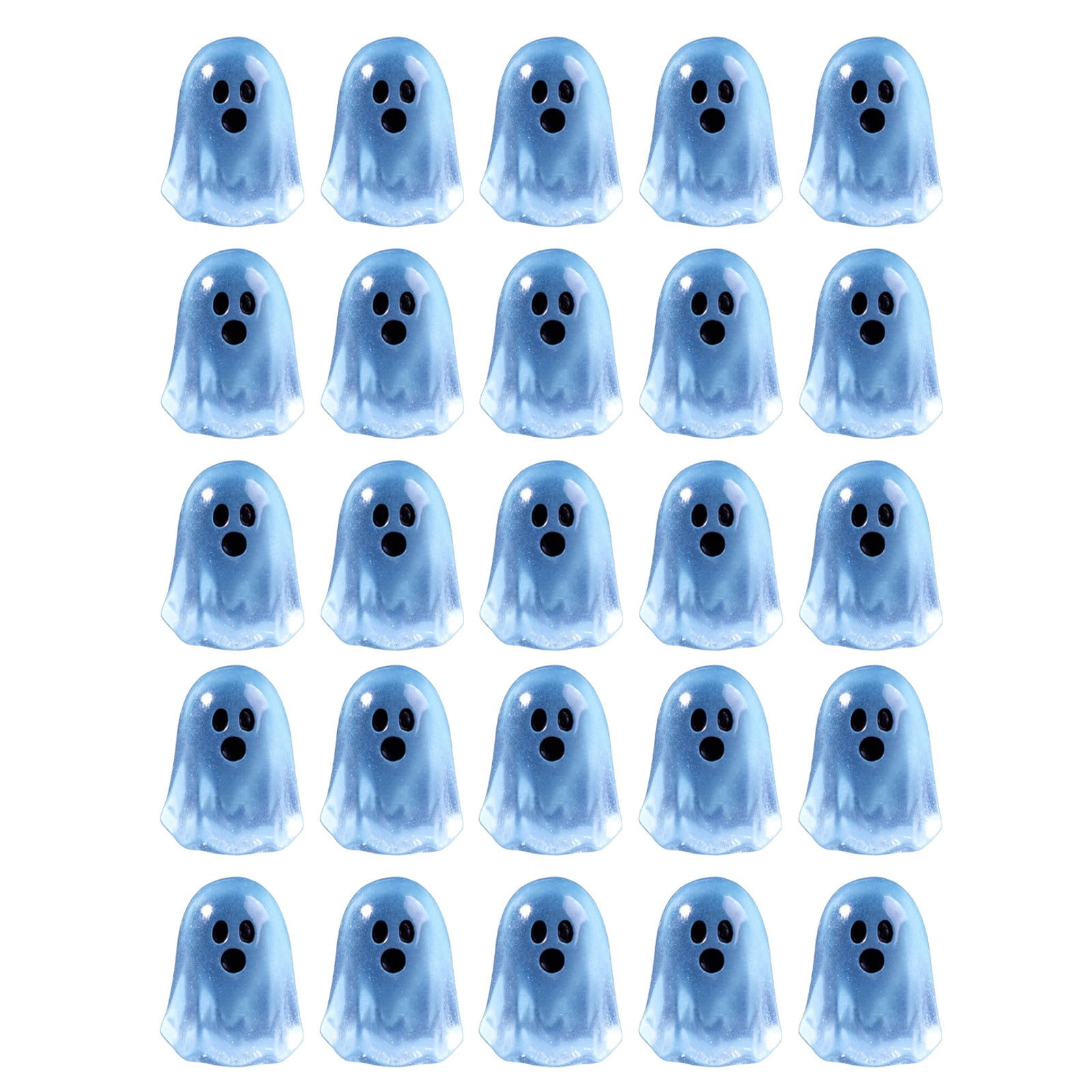 15pcs Halloween Mini Ghosts Figures Luminous Small Little Resin Ghost ...