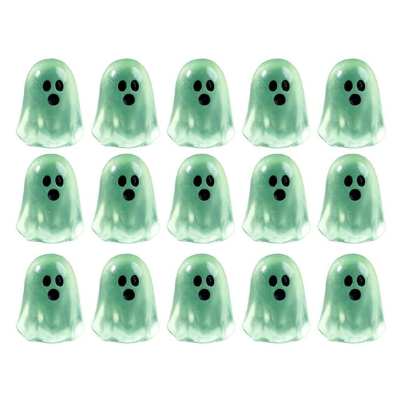15pcs Halloween Mini Ghosts Figures Luminous Small Little Resin Ghost ...