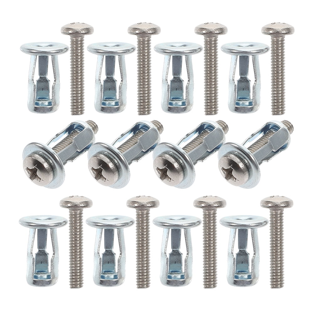 15pcs Hollow Door Anchor Screws Set Metal Expansion Bolt Drywall Short ...