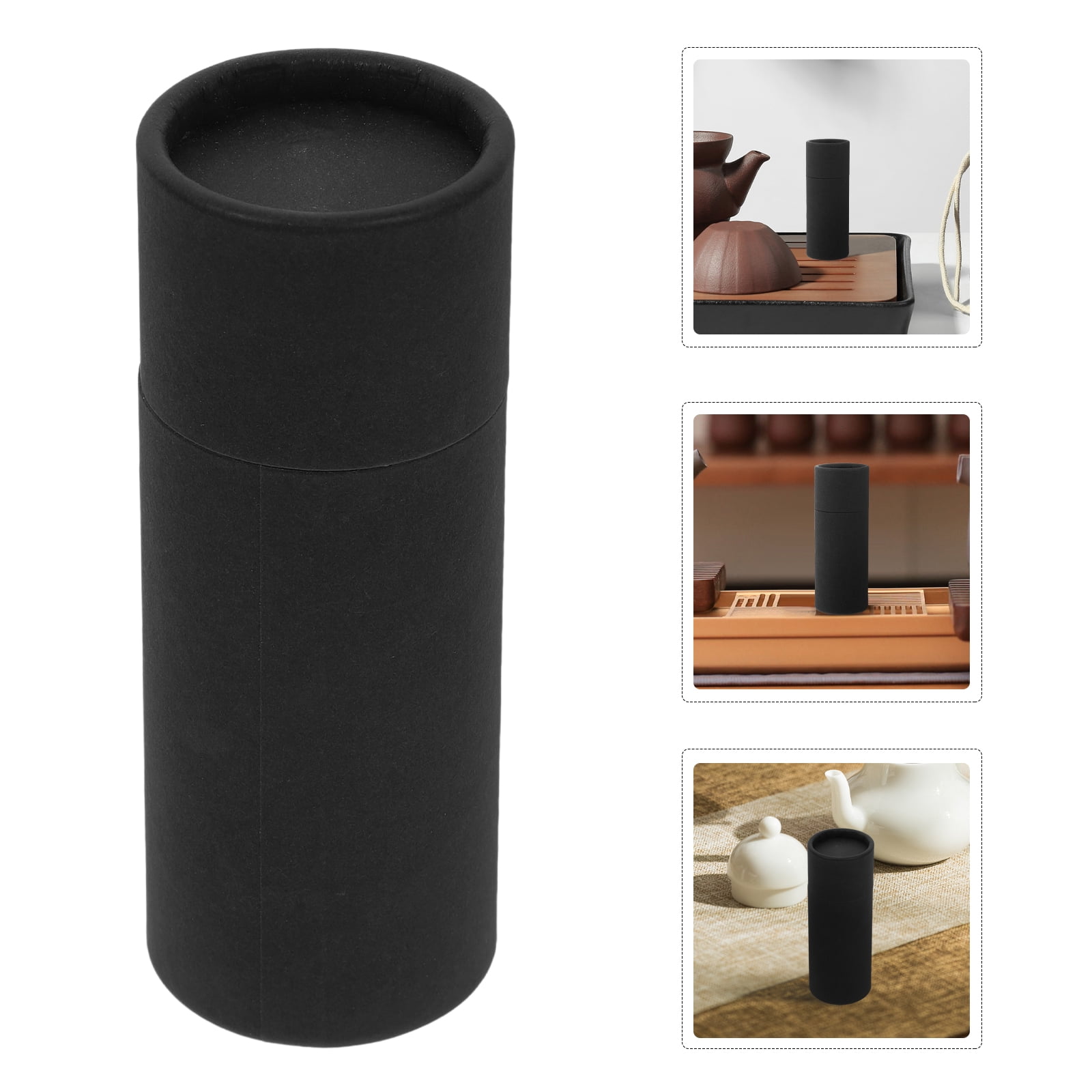 15pcs Kraft Paper Round Tube Boxes With Lids Ideal For Lip Balm Tea ...