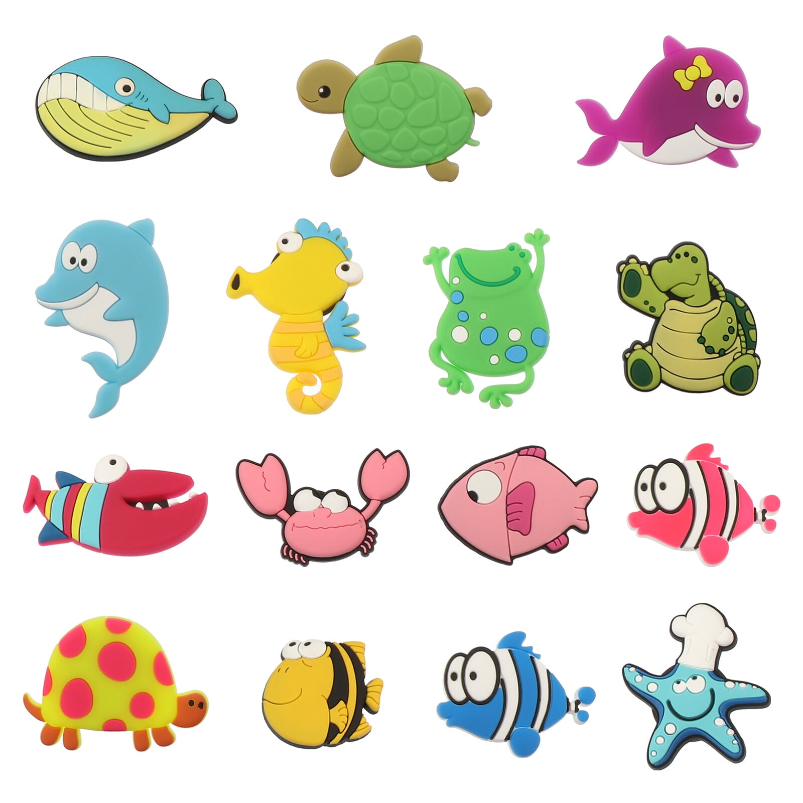 15pcs Marine Fish Refrigerator Magnets Whiteboard Magnetic Stickers ...