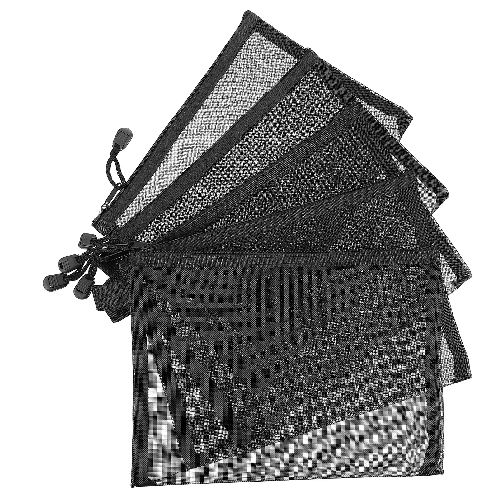 15pcs Mesh Zipper Pouches Travel Organizer Bags A5 Zipper File Bags ...