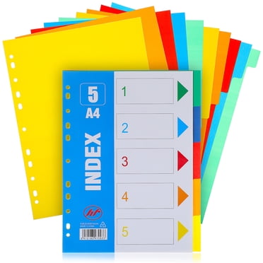 Business Source, BSN32372, Pocket Index Dividers, 8 / Set - Walmart.com