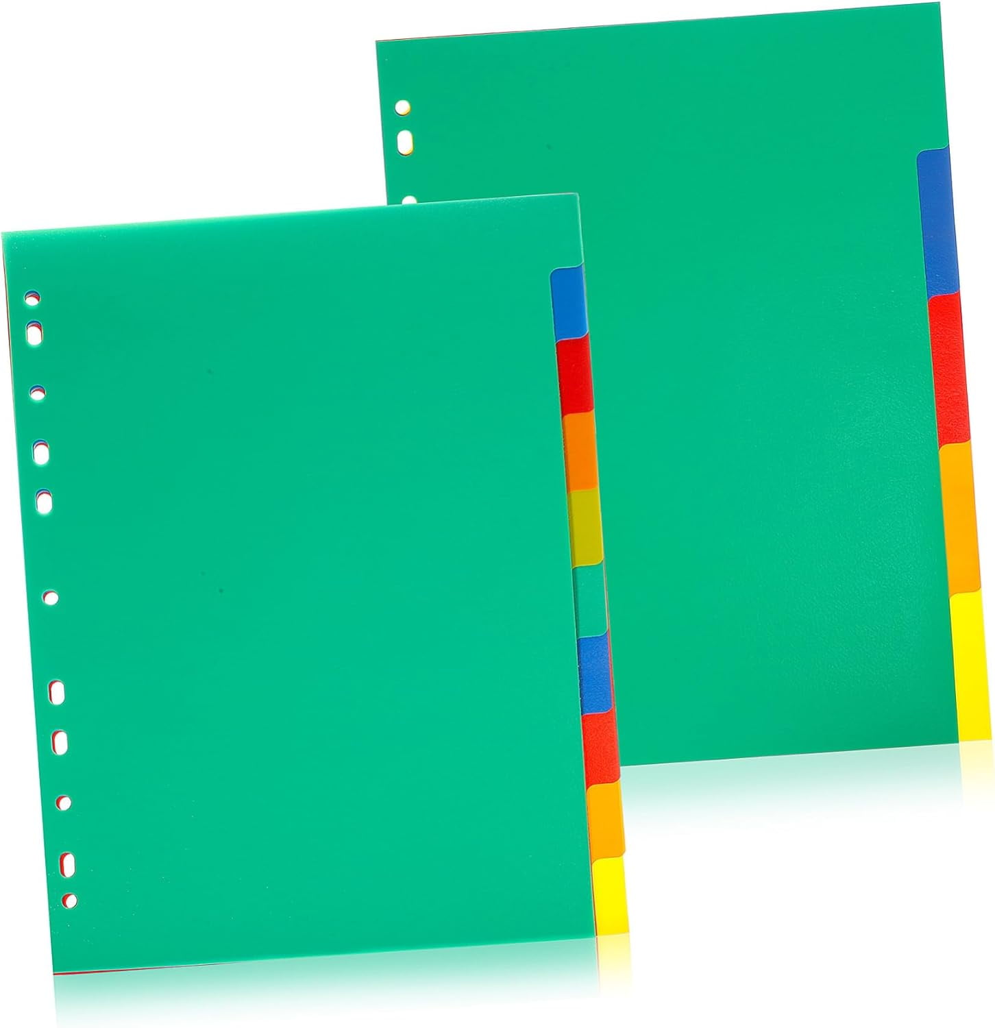 15pcs Plastic Page Dividers Blank Index Tabs for Binders Multi-Color ...