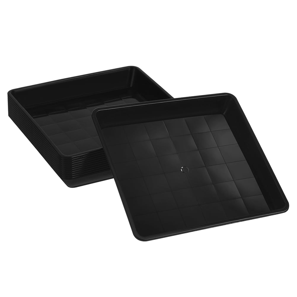 15pcs Plastic Plant Pot Saucer Rectangle Plant Saucers Drip Tray Flower Pot Drip Trays - Walmart.com