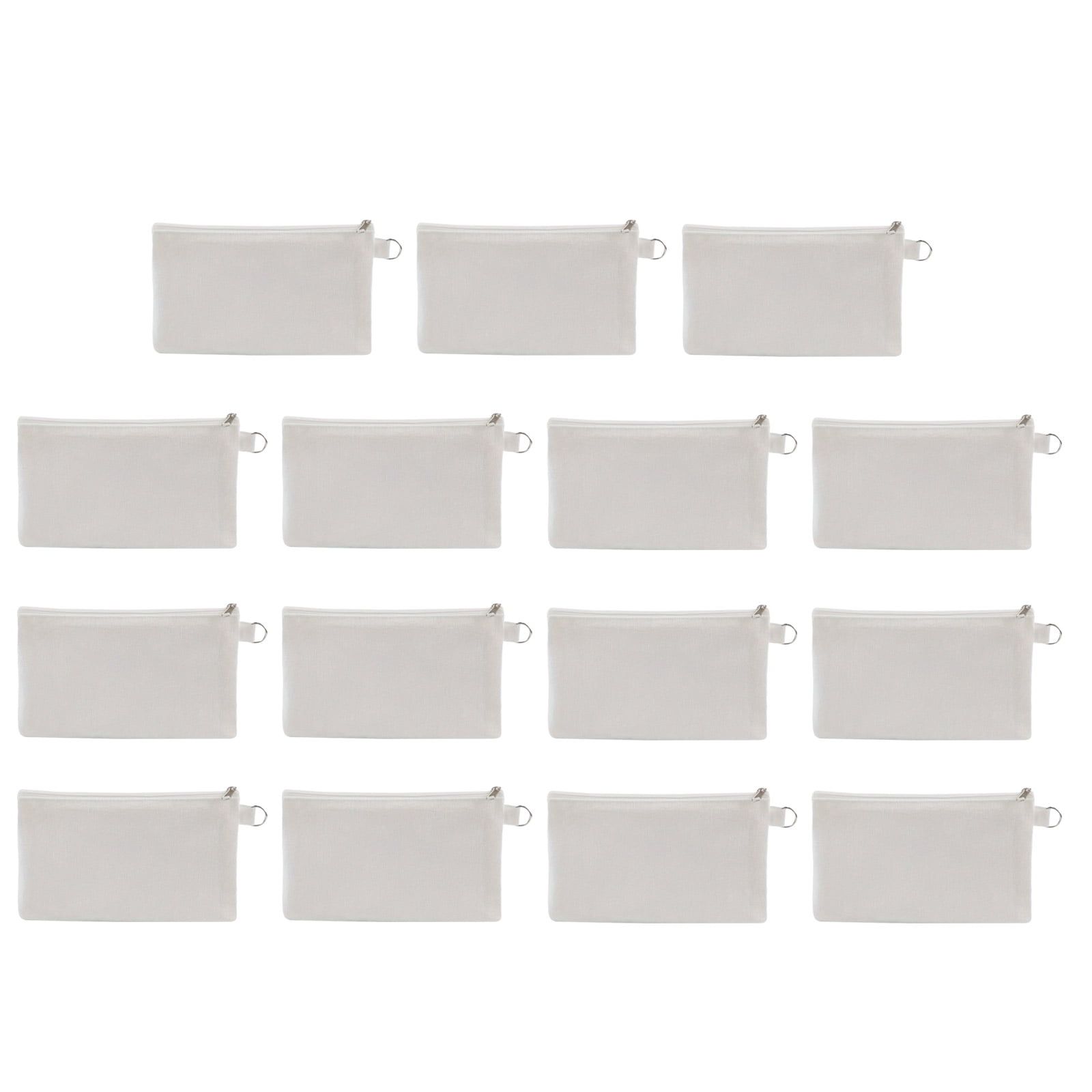 15pcs Portable Canvas Storage Bags Sturdy Blanks Sublimation Canvas ...