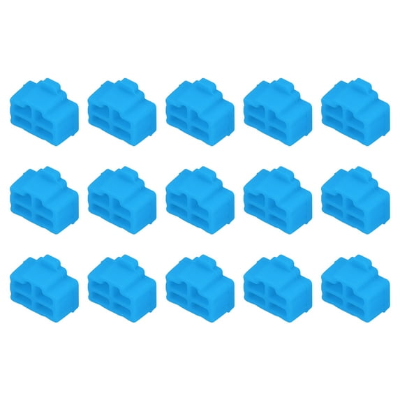 15pcs RJ45 Port Duct Covers Caps Plugs Protector for Laptop PC Ethernet ...