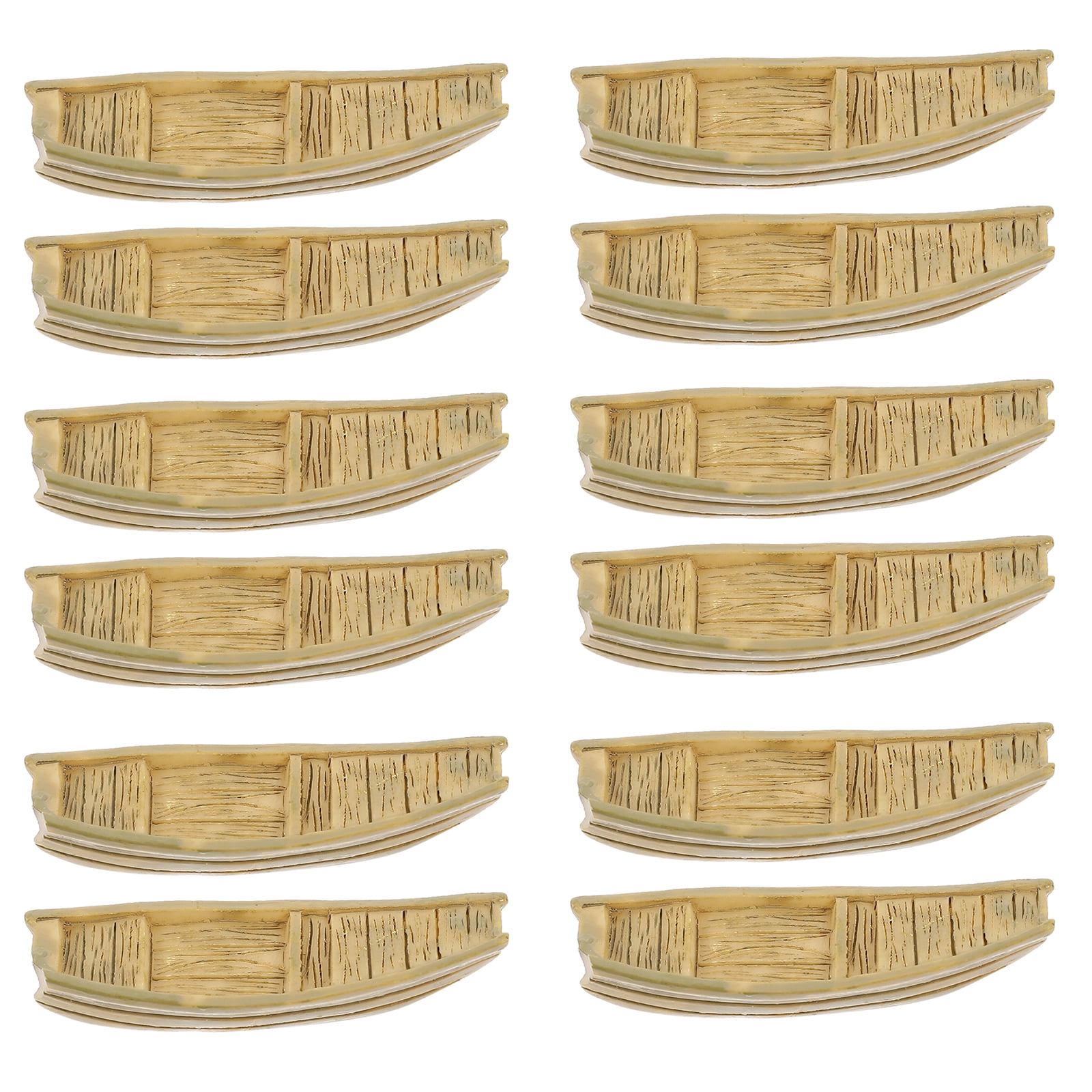 15pcs Resin Boat Model Ornaments Fishing Boat Decorations Resin Boat ...