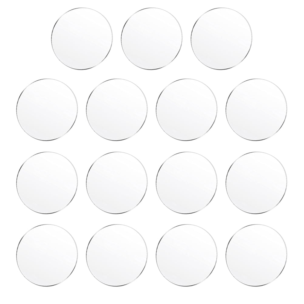 15pcs Round Clear Acrylic Disc Clear Acrylic Round Sheet Clear Acrylic ...