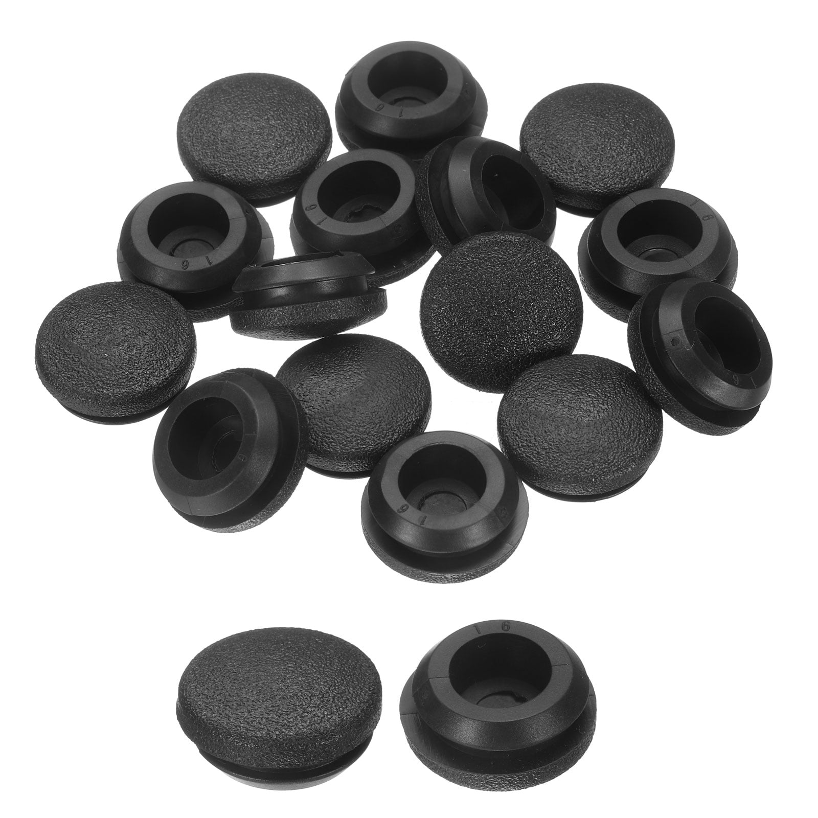 15pcs Silicone Rubber Hole Plugs, Arc Round Bottle Hole Stoppers for 16 ...