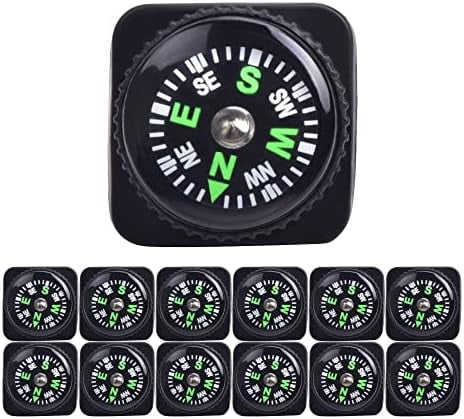 15pcs Slip-On Wrist Compass Hard Shell Liquid Filled Mini Small Button ...