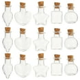 15pcs Small Cork Bottles Multi-function Wish Bottles Delicate Miniature ...