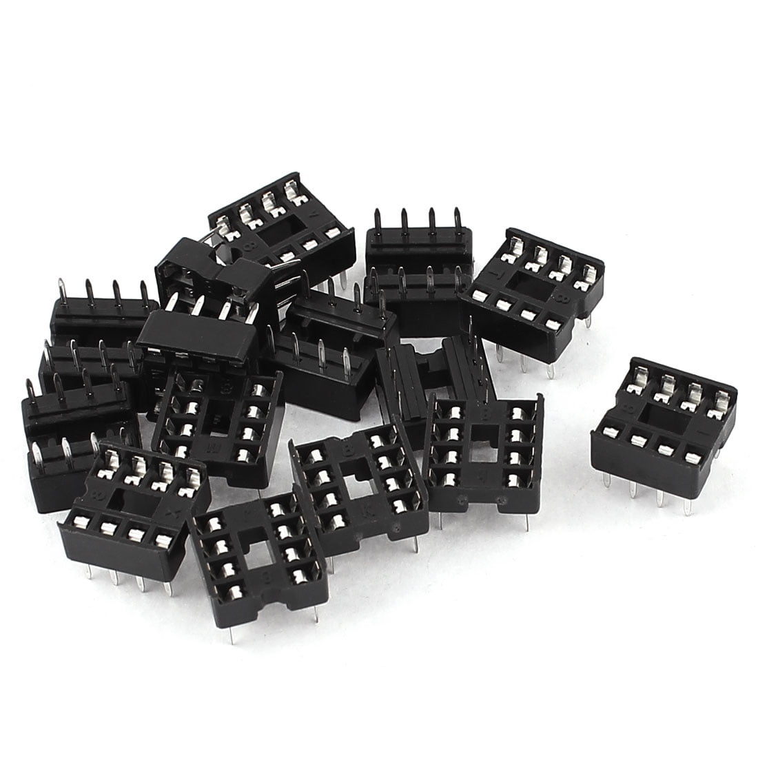 15pcs Solder Type 8PIN DIP Integrated Circuit IC Sockets Connector ...