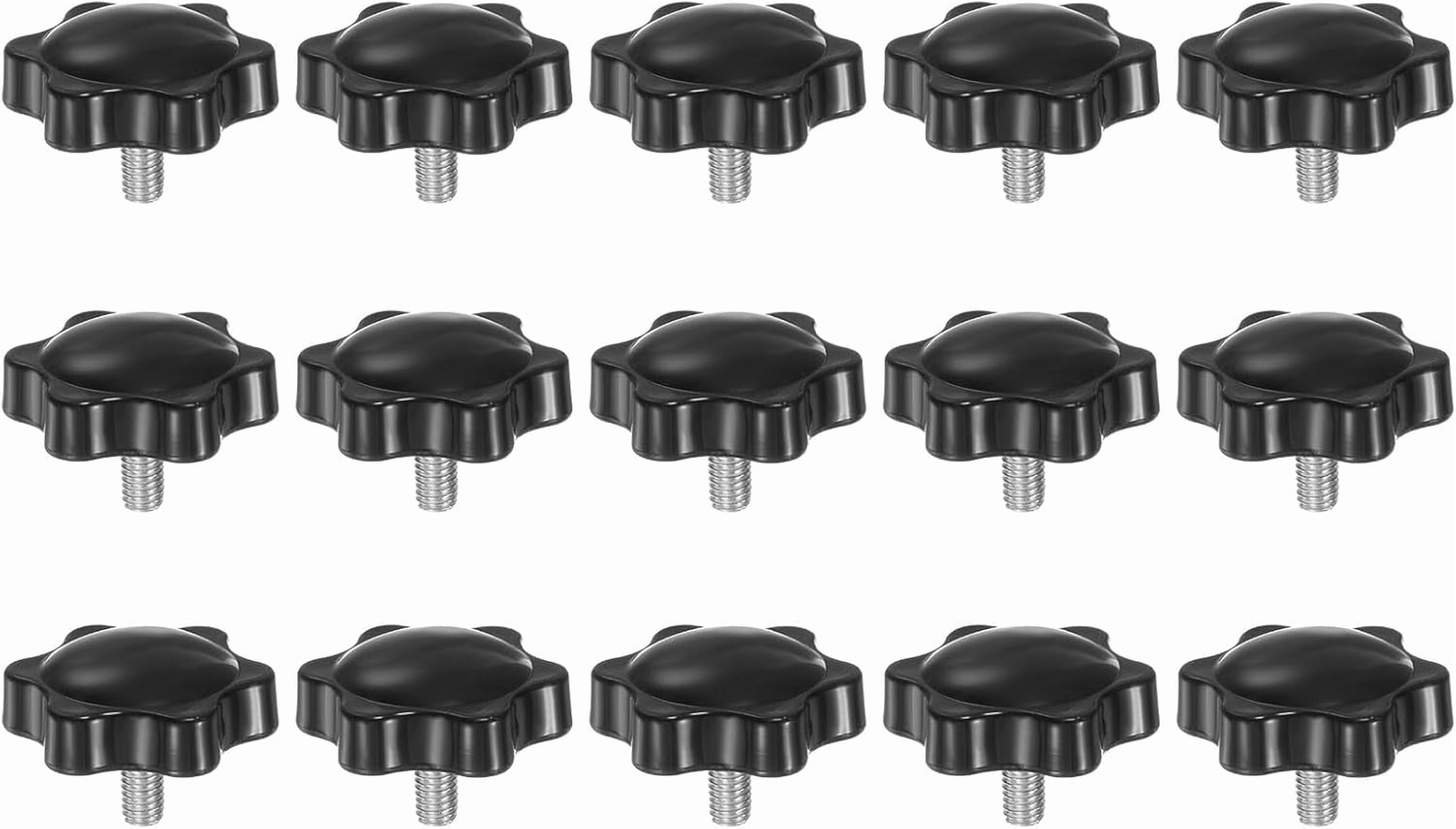 15pcs Star Knobs M5 x 8mm 304 Stainless Steel Threaded Stud 32mm ...