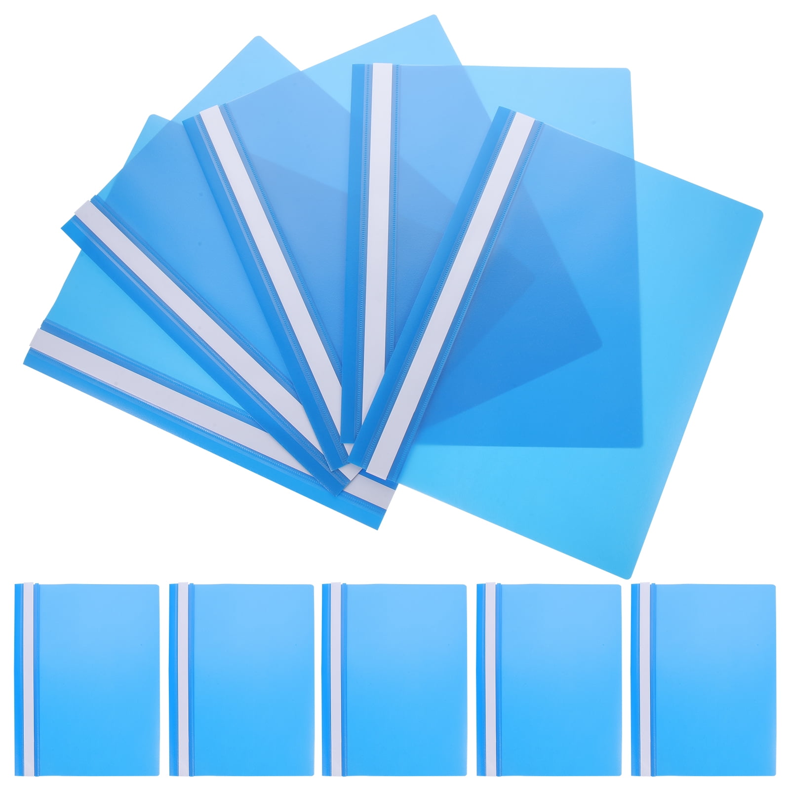 15pcs Student File Folders Plastic Binder Fold Organizers Report Binder ...