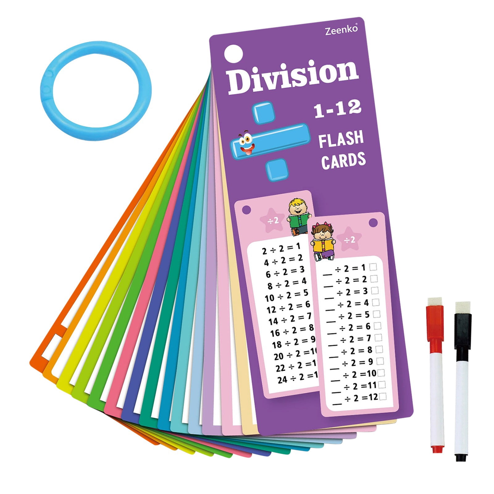 15pcs Subtraction Flash Cards 0-12 Times Table Flash Card,Flash Cards ...