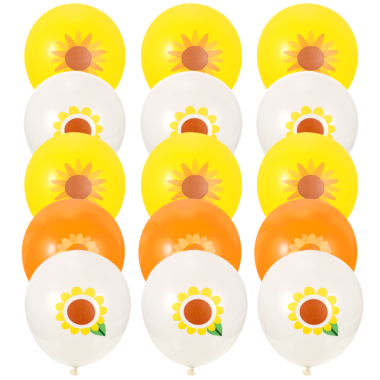 15pcs Sunflower Balloons Sunflower Birthday Party Decorations Sunflower ...