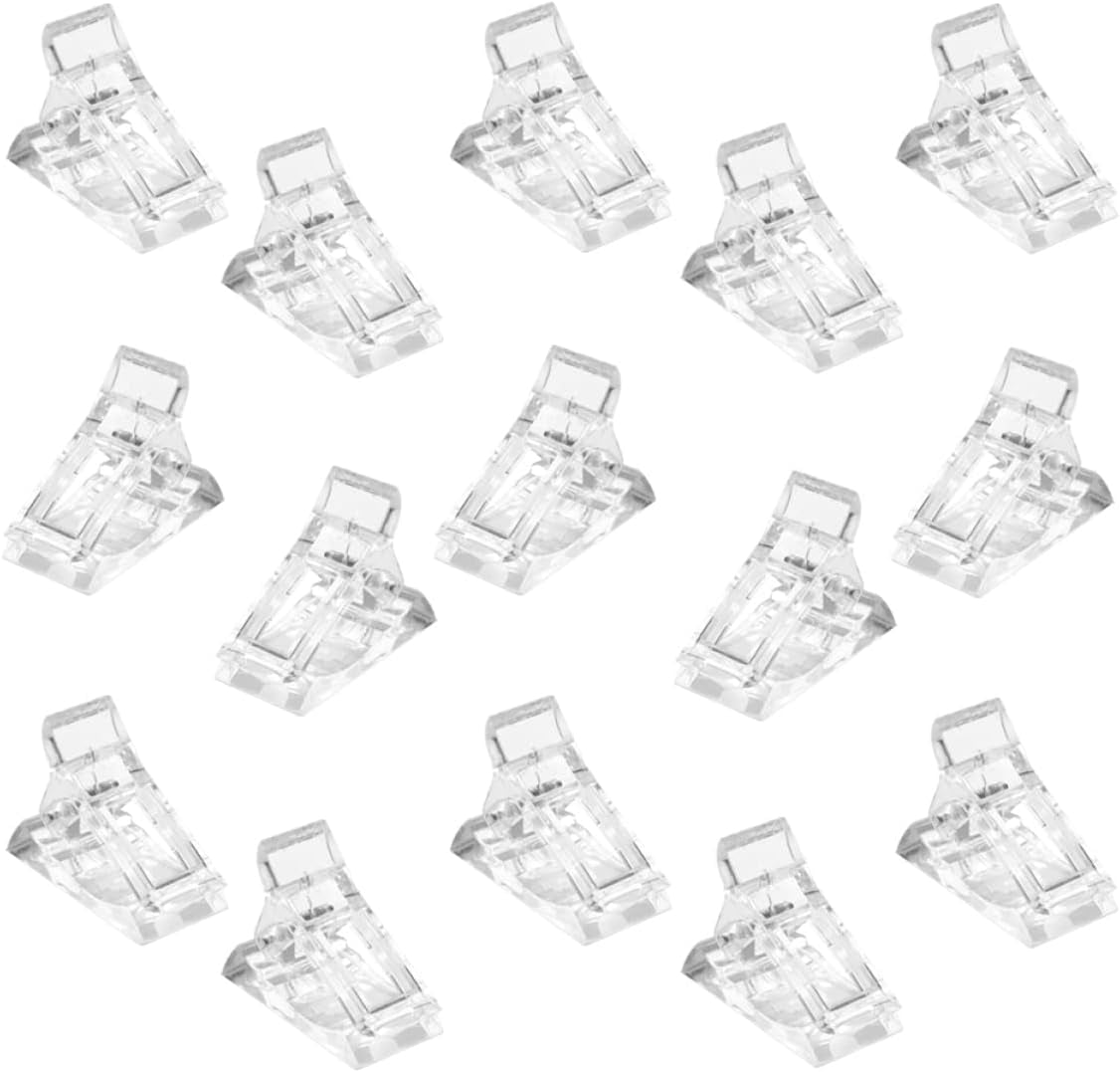 15pcs Transparent Accessories Nail Quick for Crystal Extension Fixing ...