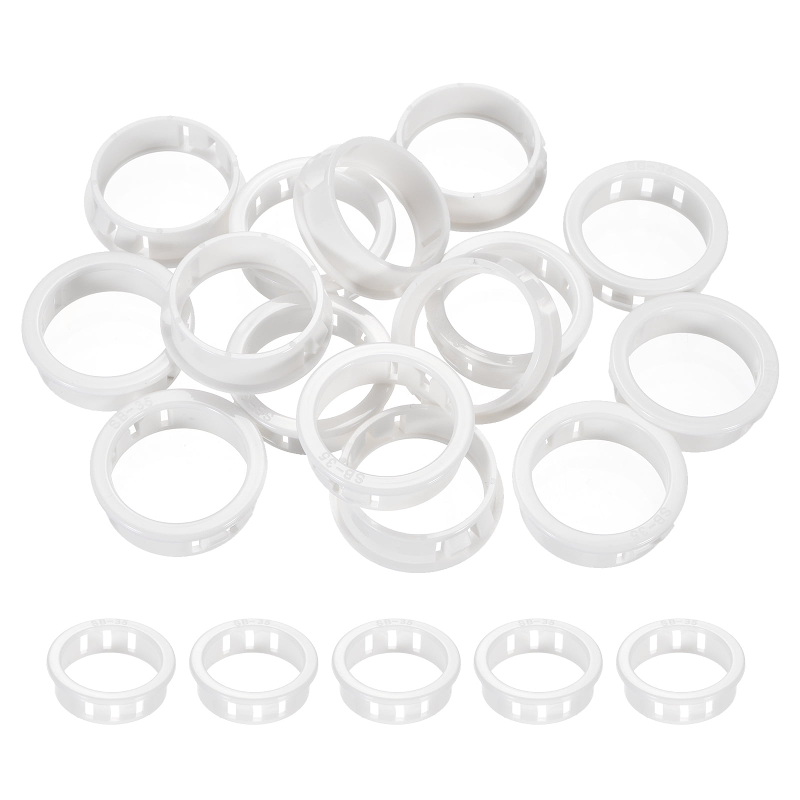 15pcs Wire Grommet, 34.6mm Mounting Dia Plastic Grommets Cable Hose ...