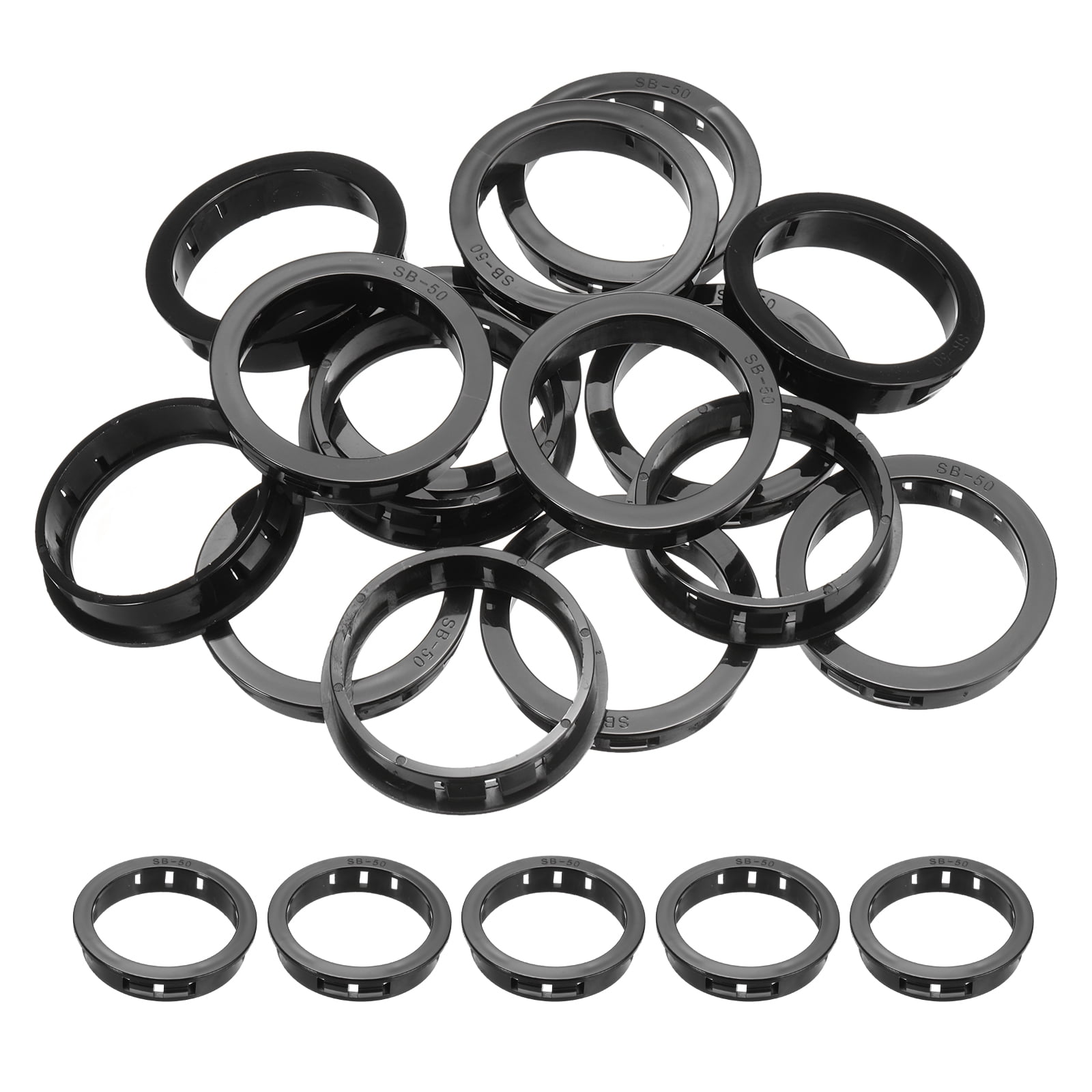 15pcs Wire Grommet, 49mm Mounting Dia Plastic Grommets Cable Hose Snap ...