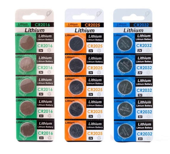 HnF Shop 15pcs Assorted Button Battery, Lithium Coin CR2032, CR2025 ...